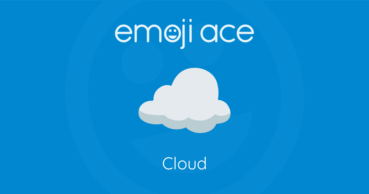 Emoji ☁️ Cloud: Meaning and Details