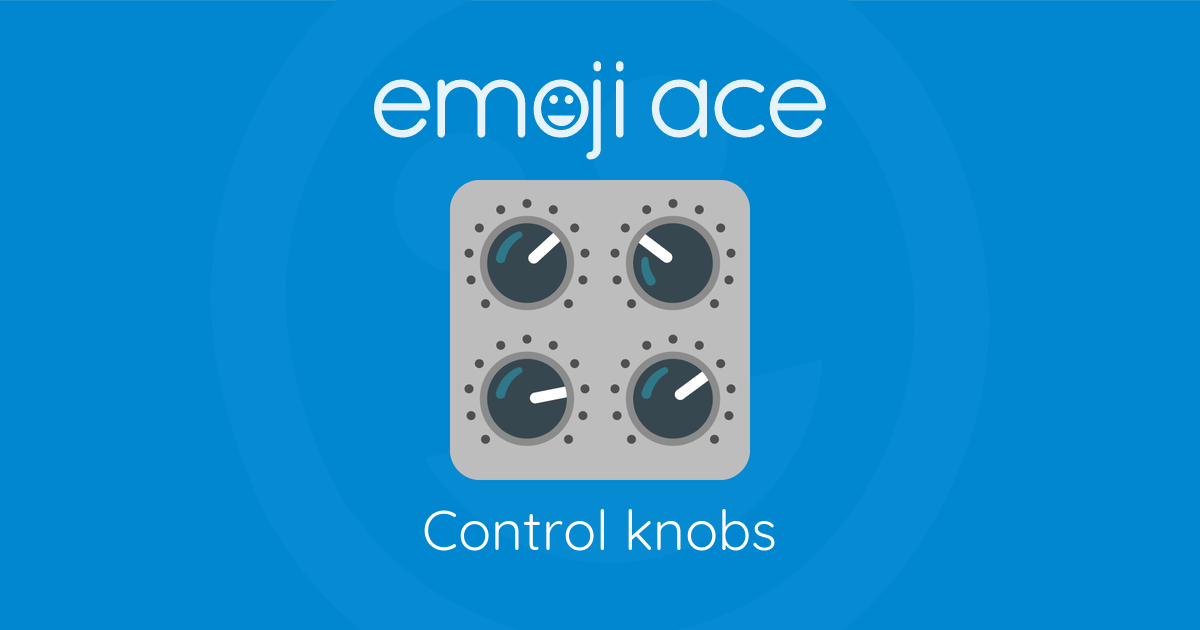 Emoji 🎛️ Control knobs: Meaning and Details