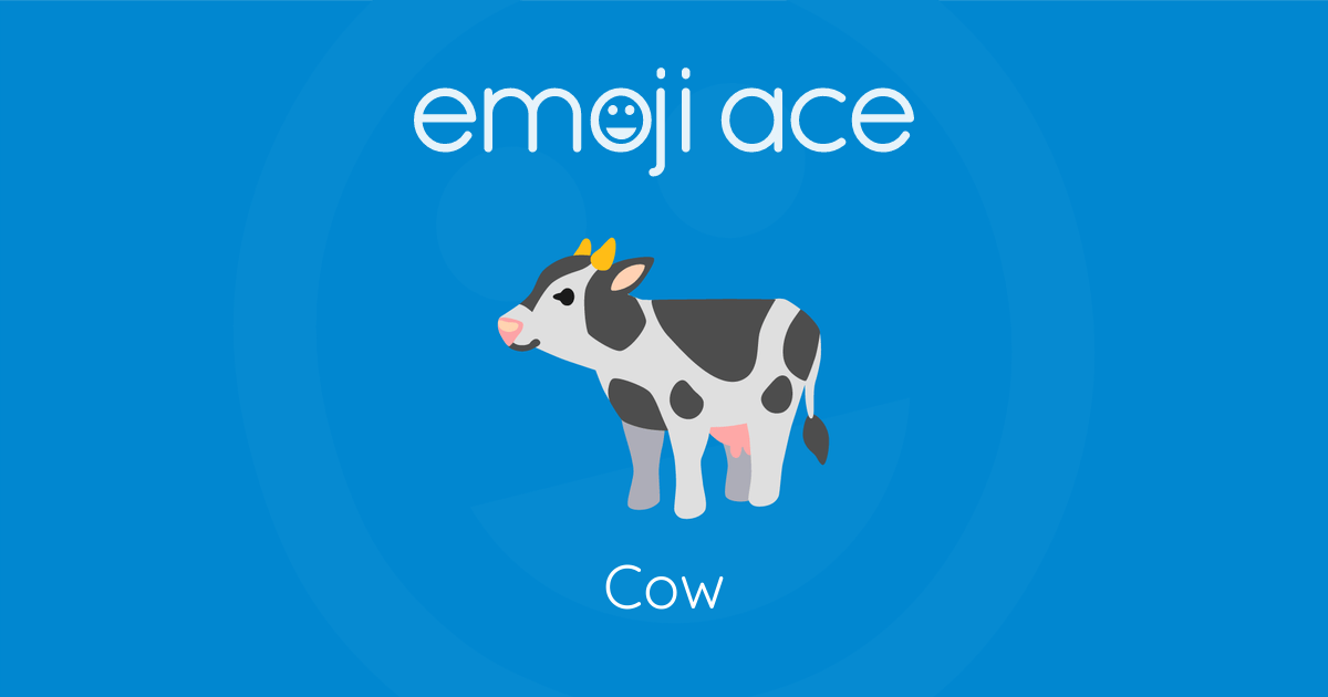 Emoji 🐄 Cow: Meaning and Details