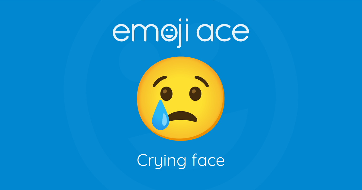 Frowny Face Emoji Tear