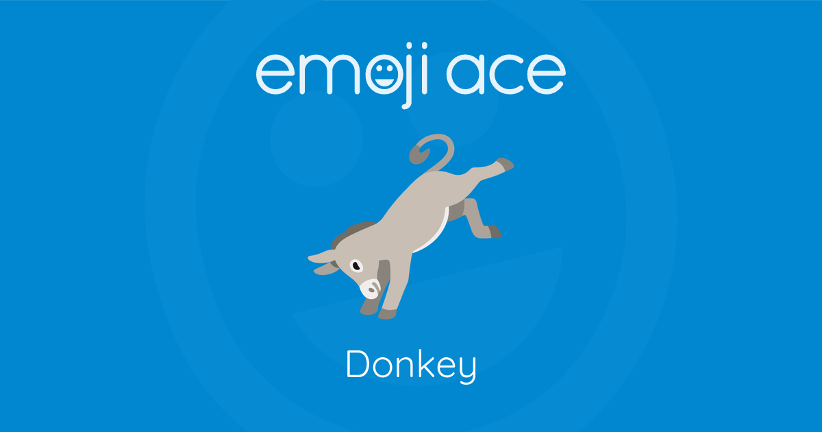Emoji 🫏 Donkey: Meaning and Details