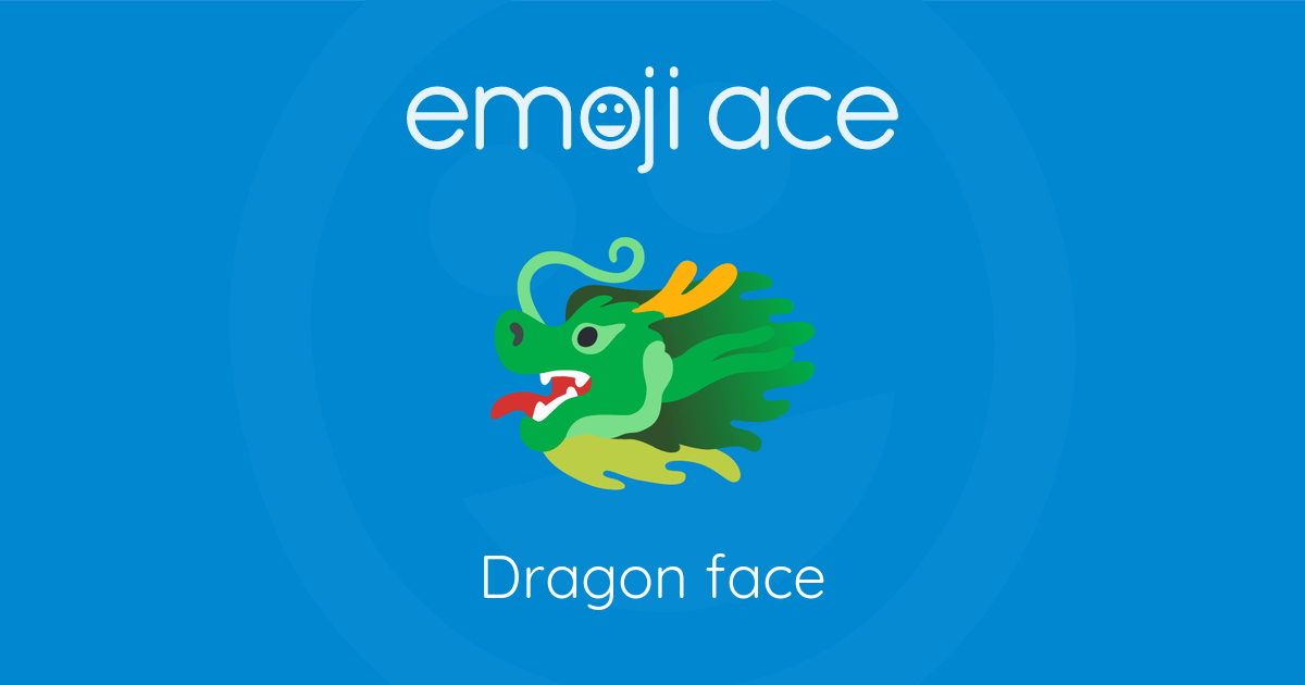 Emoji 🐲 Dragon face: Meaning and Details