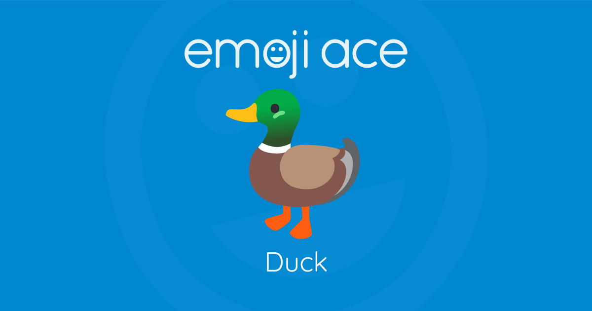 Emoji 🦆 Duck: Meaning and Details