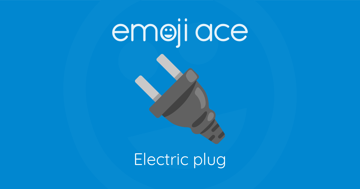 Emoji 🔌 Electric plug: Meaning and Details