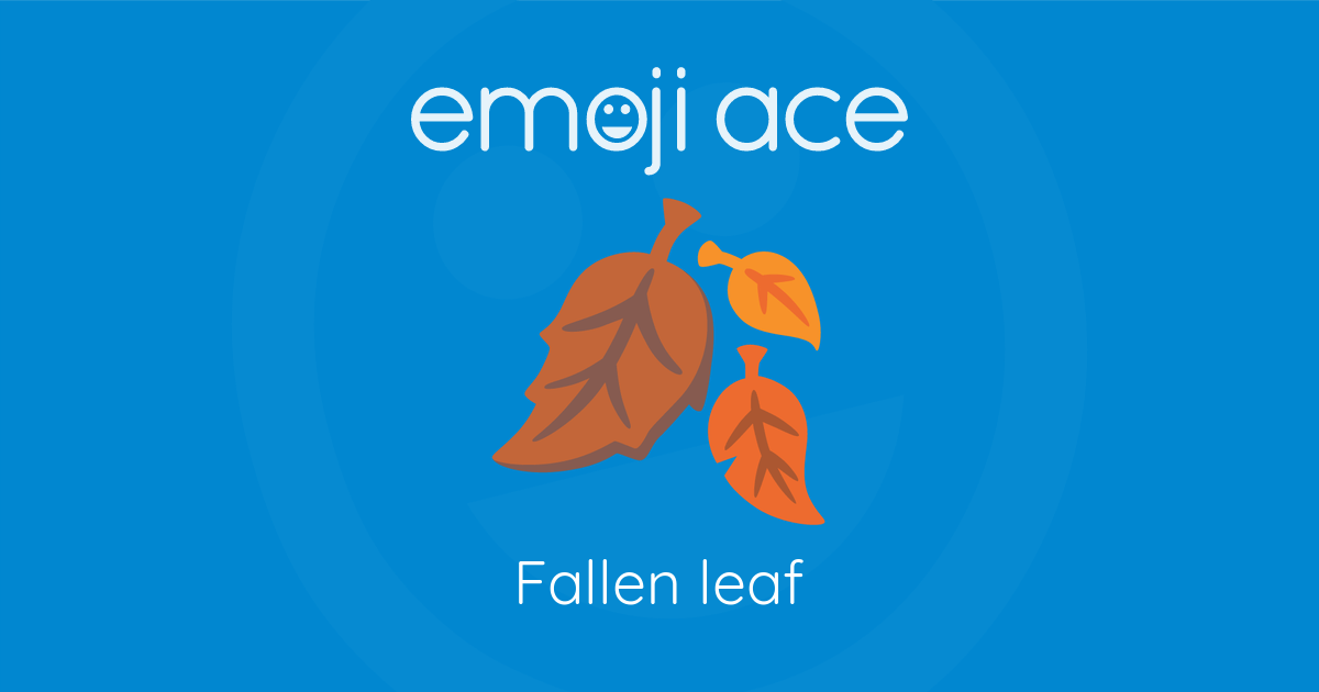 Emoji 🍂 Fallen leaf: Meaning and Details