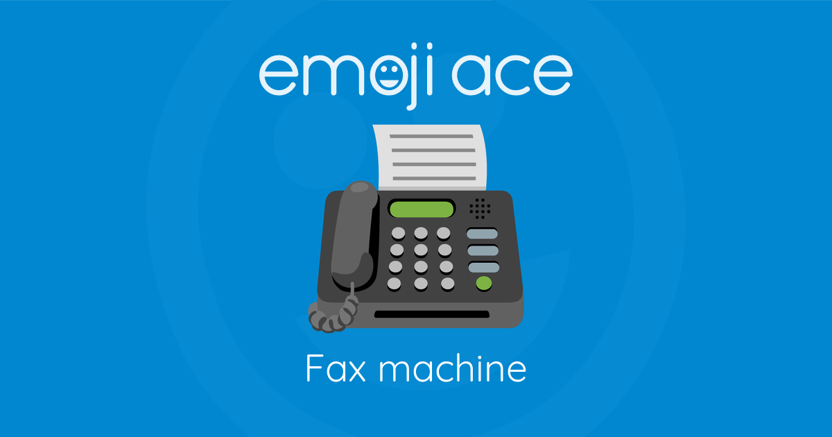 Emoji 📠 Fax machine: Meaning and Details