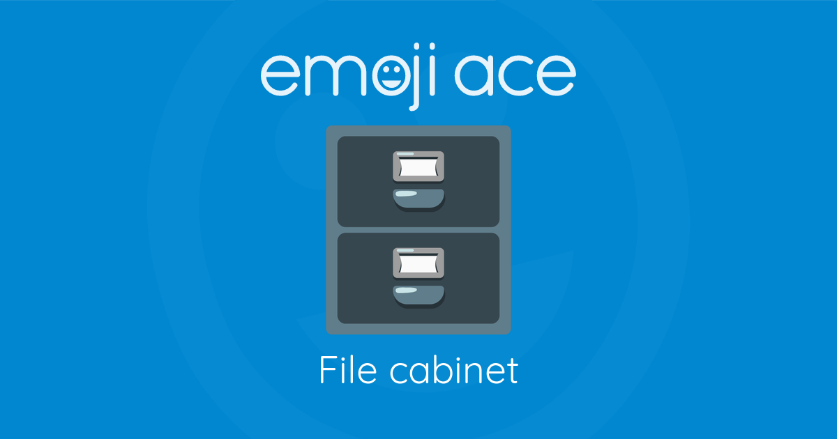 Emoji 🗄️ File cabinet: Meaning and Details