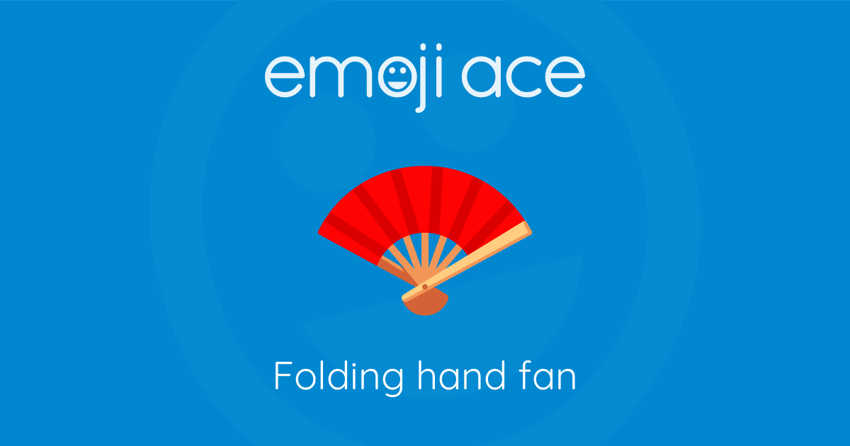 Emoji 🪭 Folding hand fan: Meaning and Details