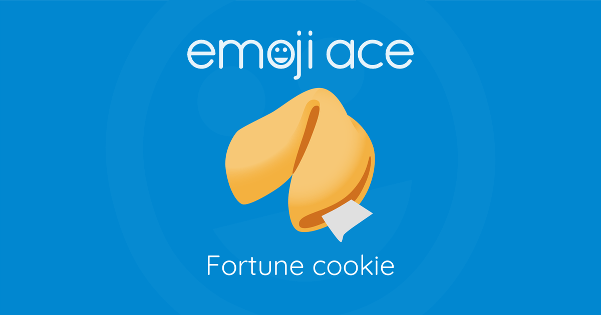 Emoji 🥠 Fortune cookie: Meaning and Details