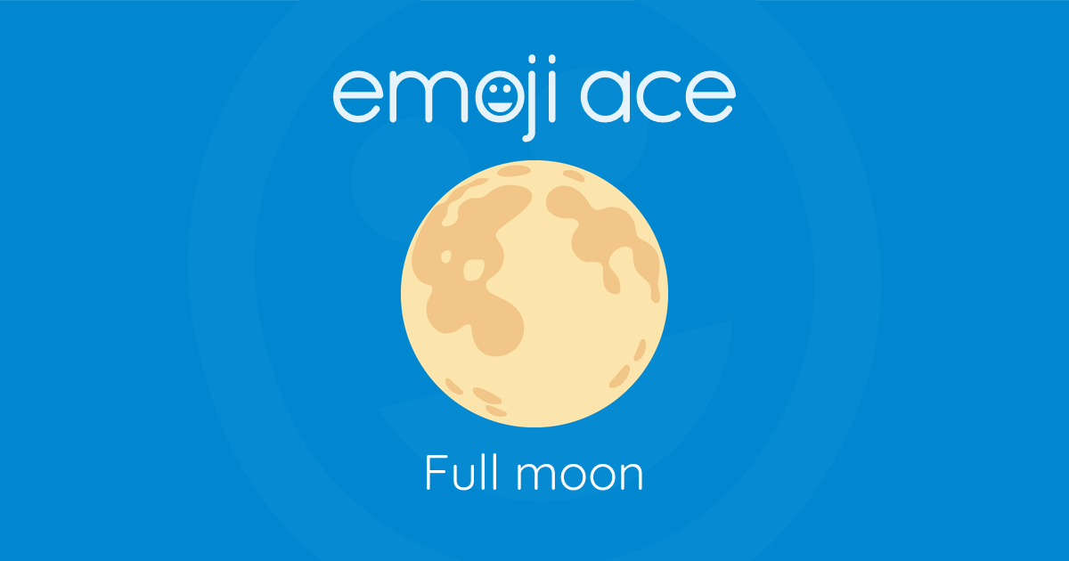 Emoji 🌕 Full moon: Meaning and Details
