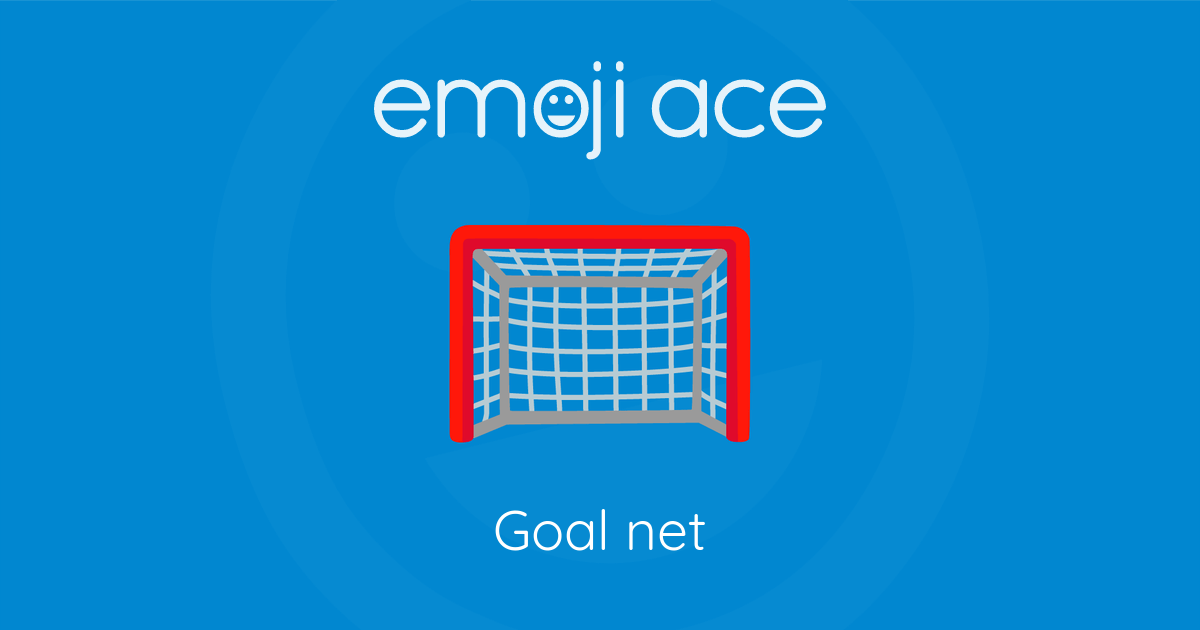 Emoji 🥅 Goal net: Meaning and Details