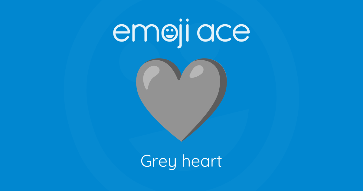 Emoji 🩶 Grey heart: Meaning and Details