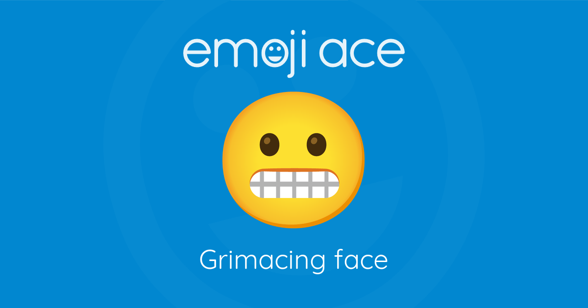 Smiley 😬 Grimacing face: Meaning and Details