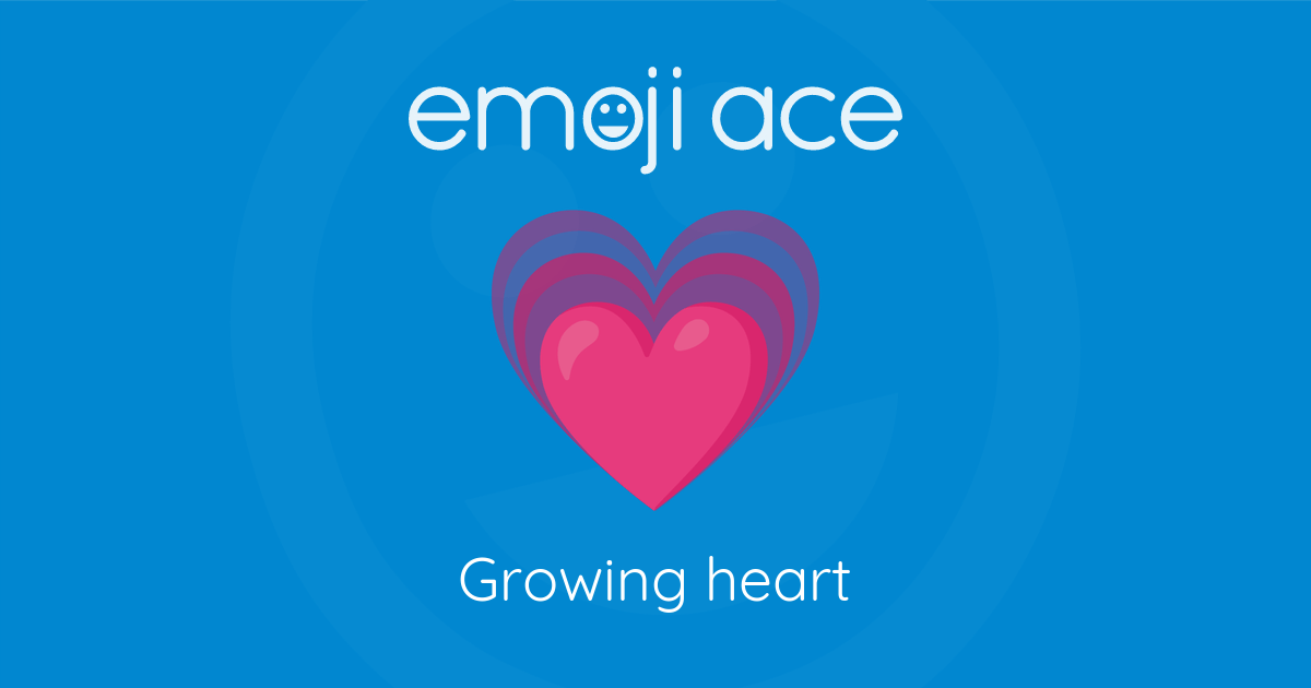 Emoji 💗 Growing heart: Meaning and Details