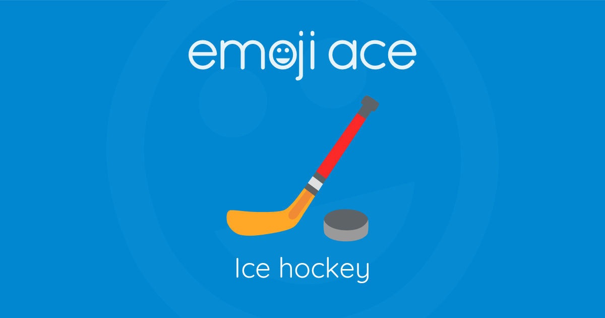 Emoji 🏒 Ice hockey: Meaning and Details