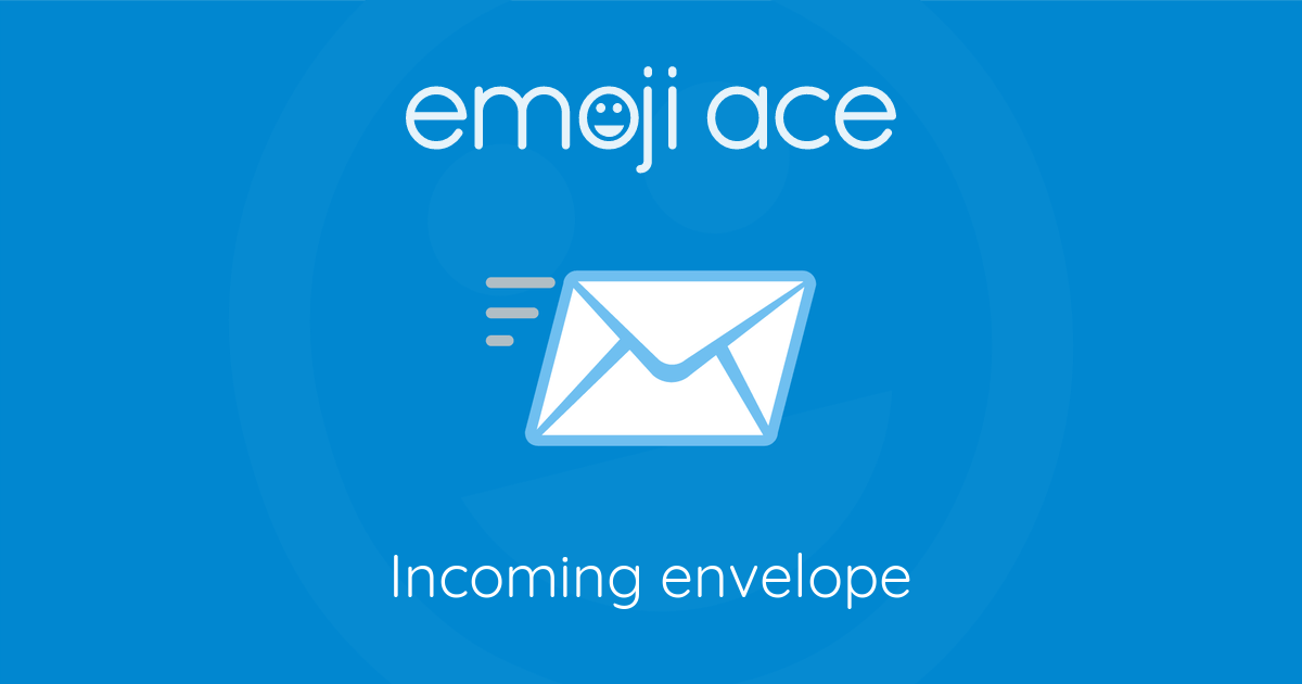 Emoji 📨 Incoming envelope: Meaning and Details
