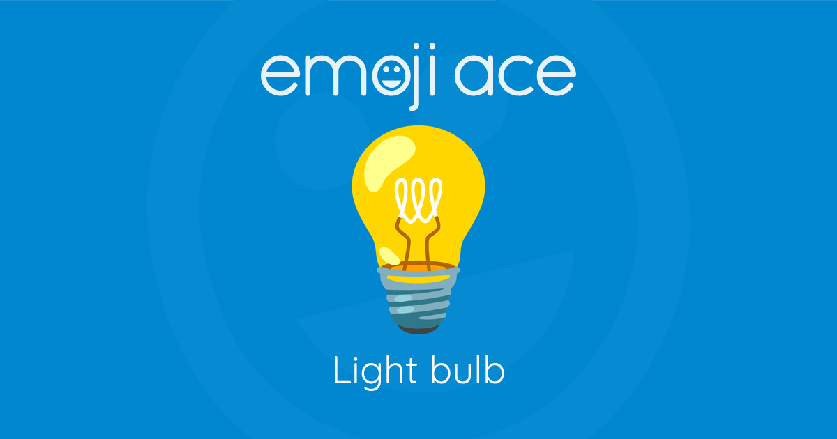 Emoji 💡 Light bulb: Meaning and Details