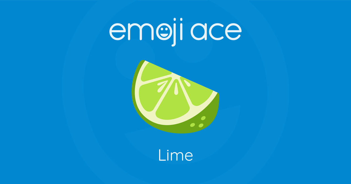 Emoji 🍋‍🟩 Lime: Meaning and Details