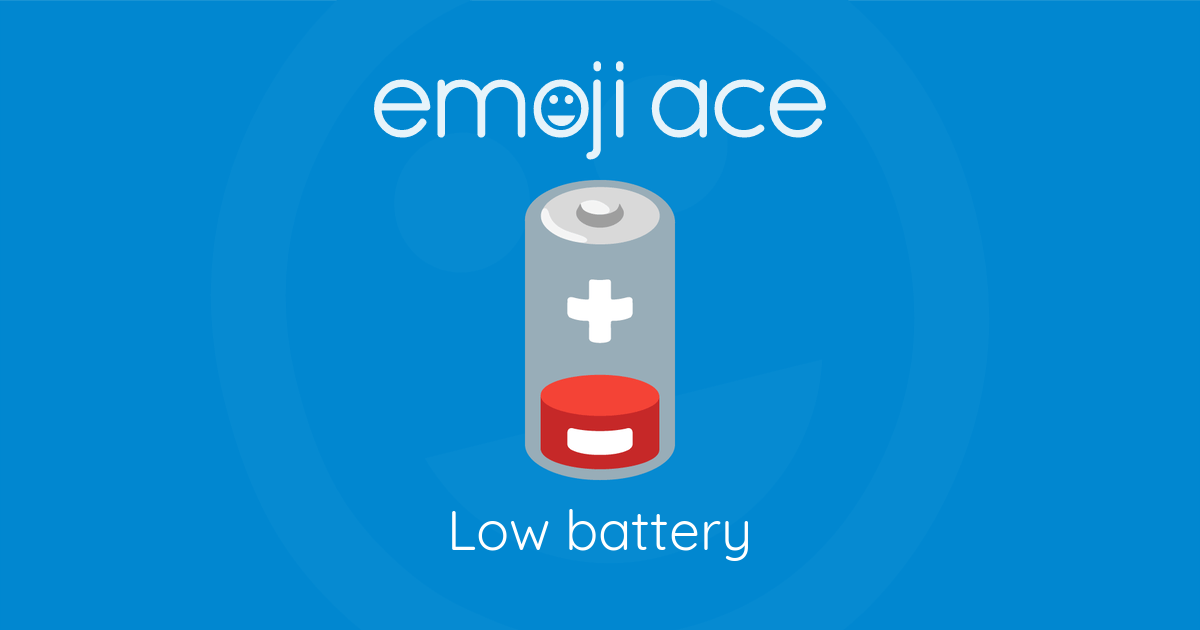 Emoji 🪫 Low battery: Meaning and Details