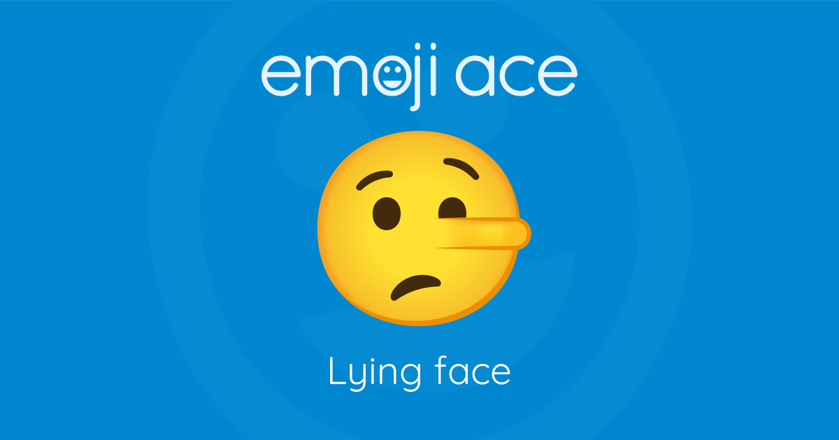 Smiley 🤥 Lying face: Meaning and Details