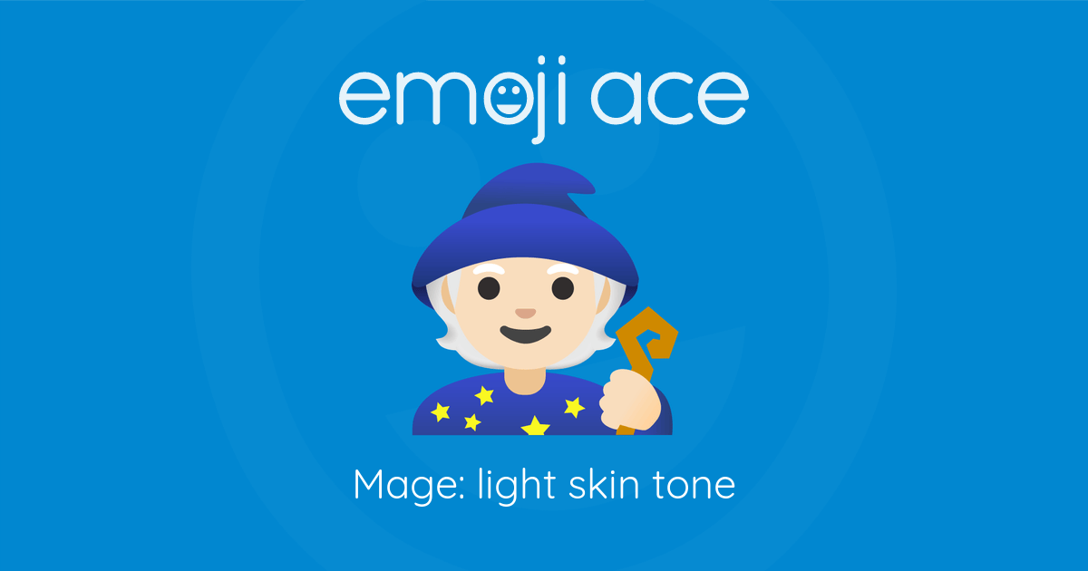 Emoji 🧙🏻 Mage: light skin tone: Meaning and Details