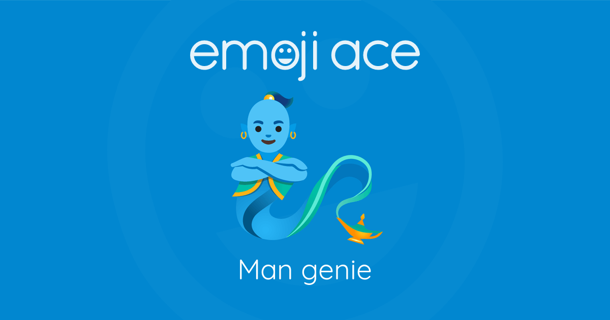 Emoji 🧞‍♂️ Man genie: Meaning and Details