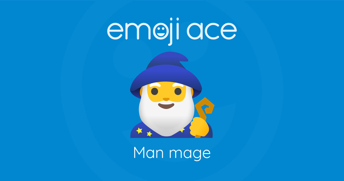 Emoji 🧙‍♂️ Man mage: Meaning and Details