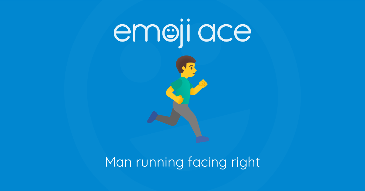 Emoji 🏃‍♂️‍ ️ Man running facing right: Meaning and Details