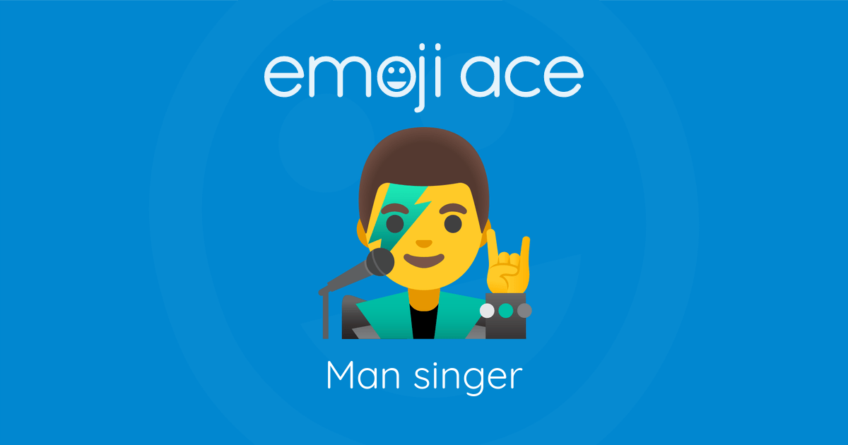 Emoji 👨‍🎤 Man singer: Meaning and Details