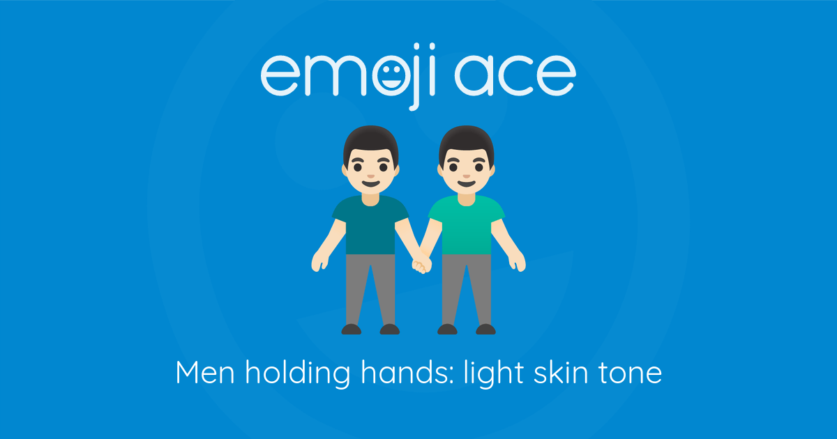 Emoji 👬🏻 Men holding hands: light skin tone: Meaning and Details