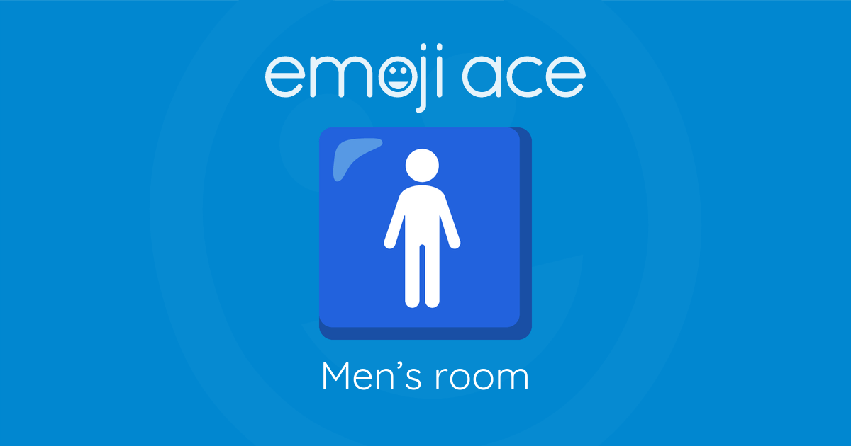 Emoji 🚹 Men’s room: Meaning and Details
