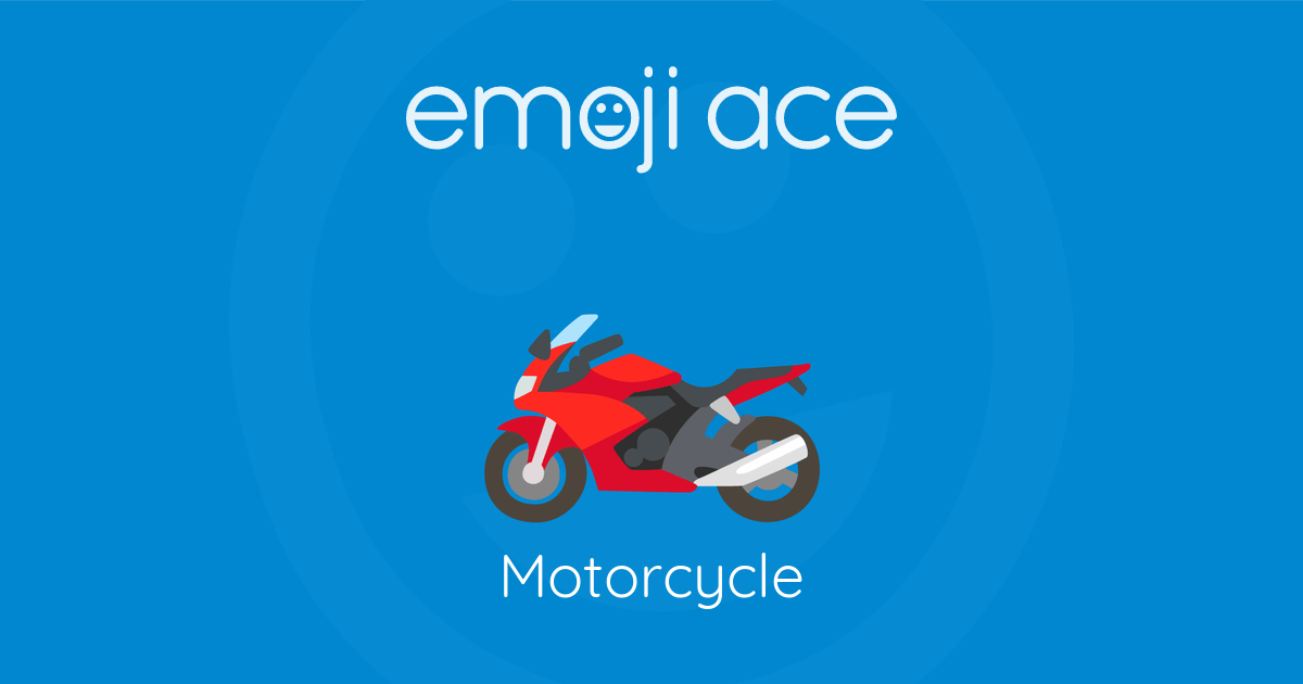 Emoji 🏍️ Motorcycle: Meaning and Details