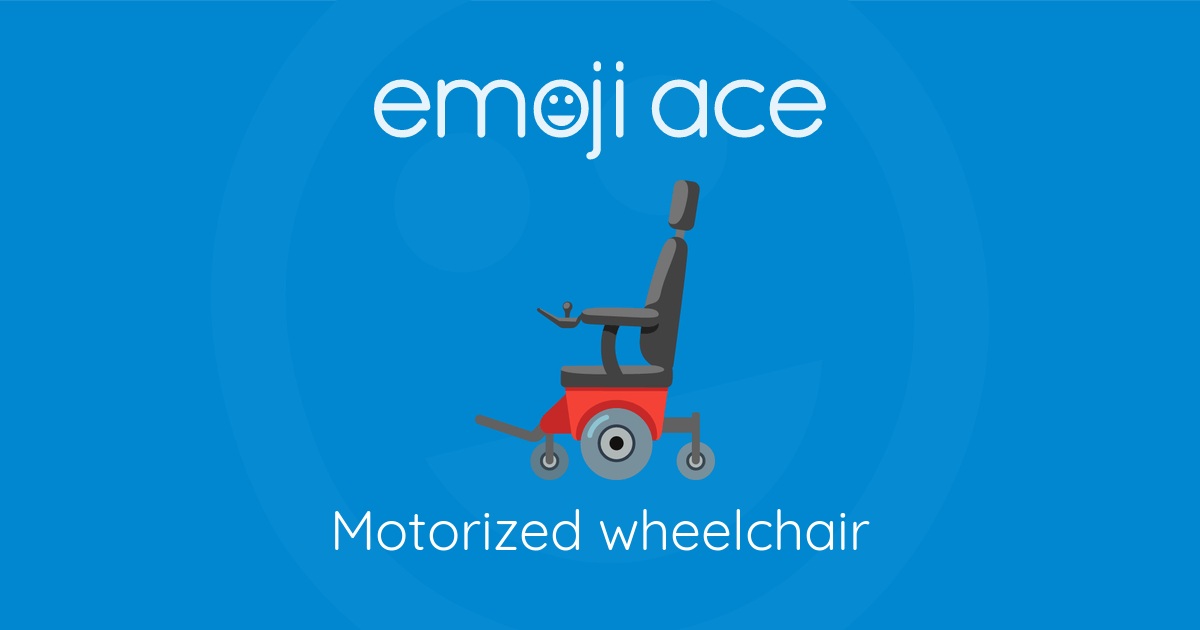 🦼 Motorized wheelchair | Emoji Ace