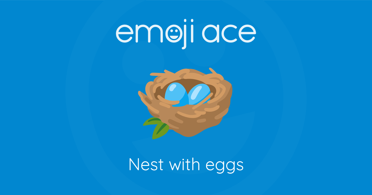 Emoji 🪺 Nest with eggs: Meaning and Details