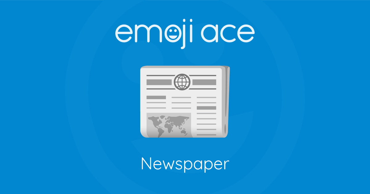 Emoji 📰 Newspaper: Meaning and Details