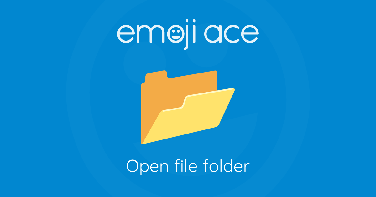 Emoji 📂 Open file folder: Meaning and Details