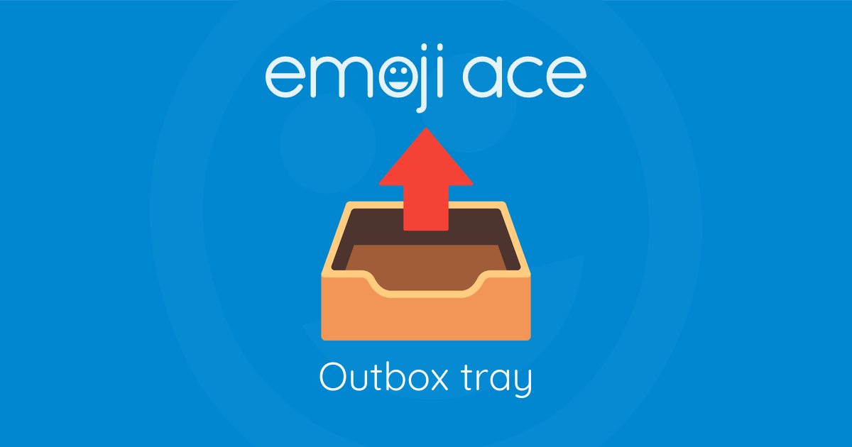 Emoji 📤 Outbox tray: Meaning and Details