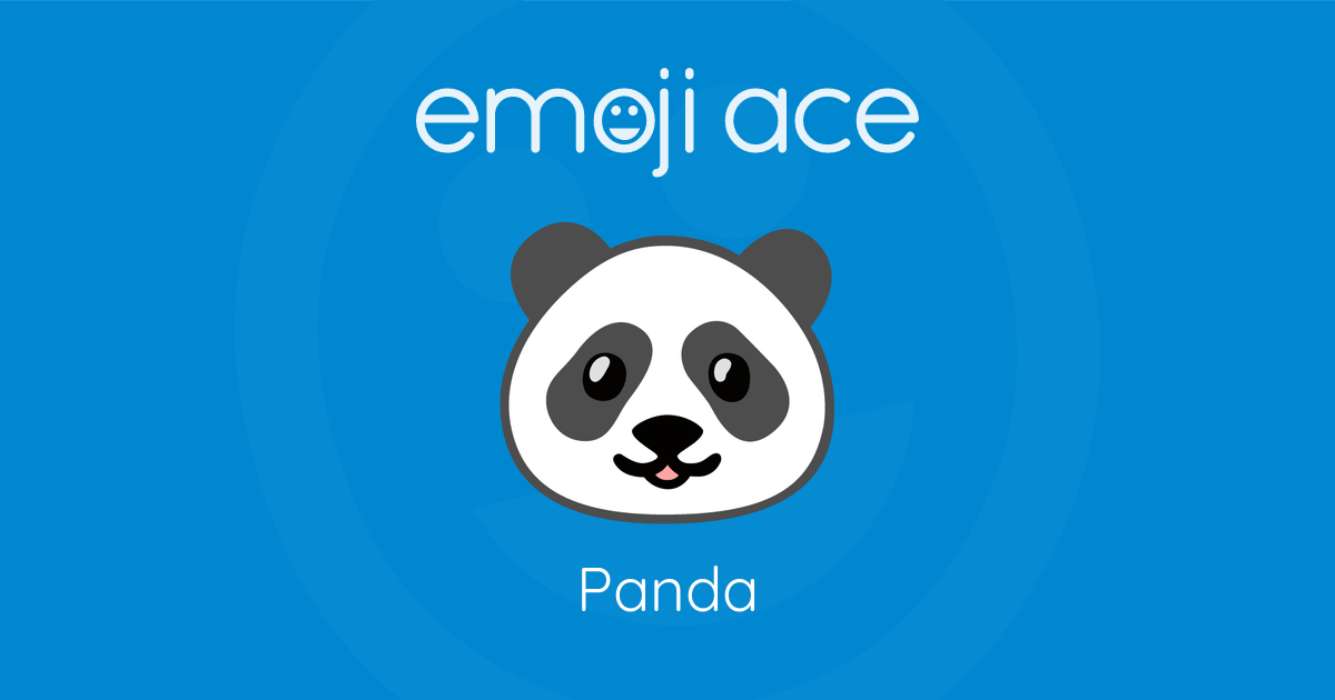Emoji 🐼 Panda: Meaning and Details