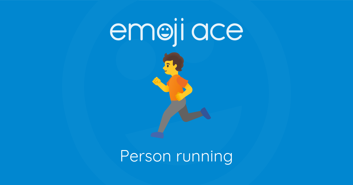 Emoji 🏃 Person running: Meaning and Details