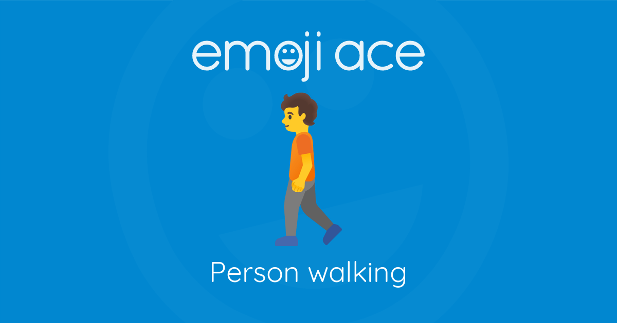 Emoji 🚶 Person walking: Meaning and Details