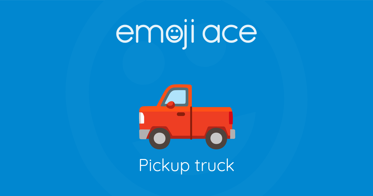 Emoji 🛻 Pickup truck: Meaning and Details