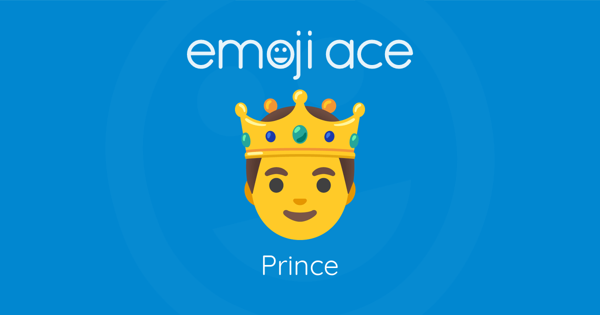 Emoji 🤴 Prince: Meaning and Details
