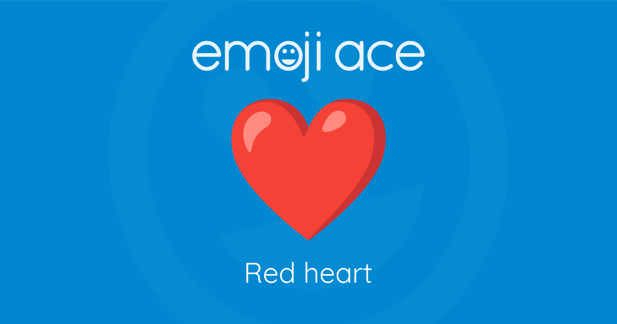 Emoji ️ Red heart: Meaning and Details