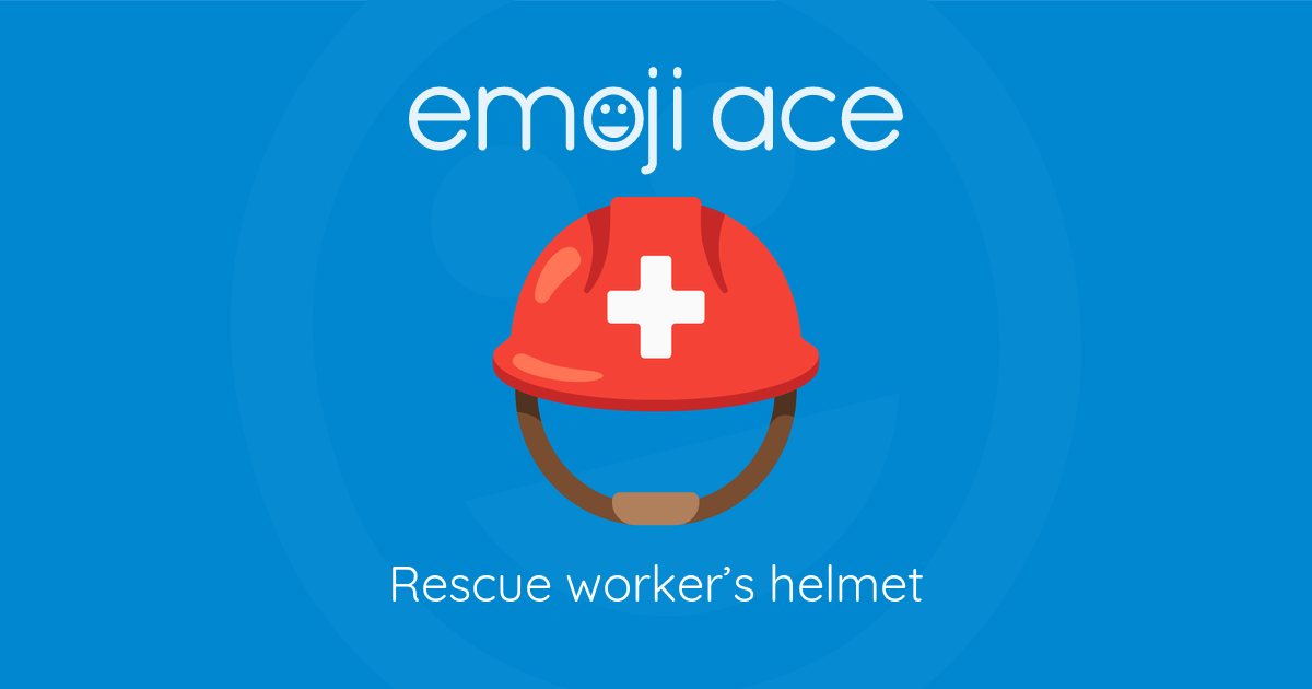 ⛑️ Rescue worker’s helmet | Emoji Ace