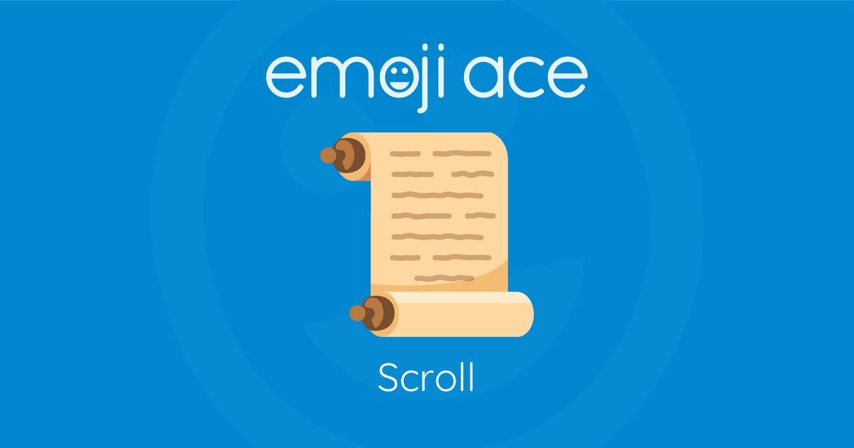 Emoji 📜 Scroll: Meaning and Details