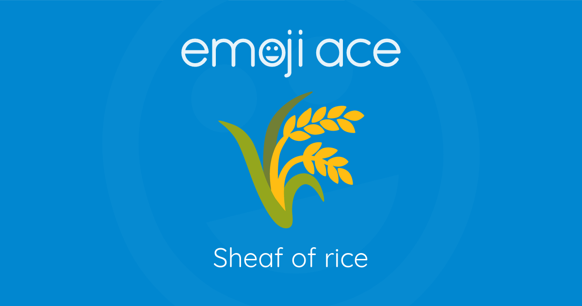 Emoji 🌾 Sheaf of rice: Meaning and Details