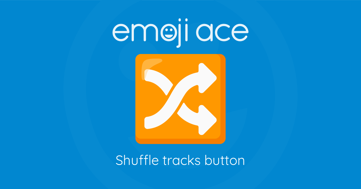 Emoji 🔀 Shuffle tracks button: Meaning and Details