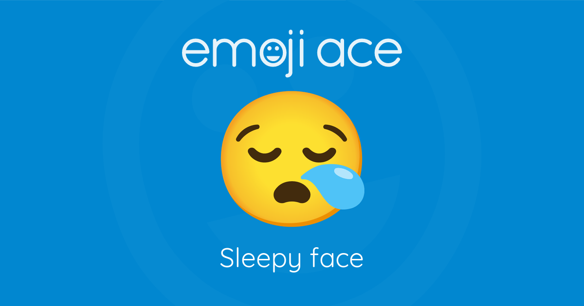 Smiley 😪 Sleepy face: Meaning and Details