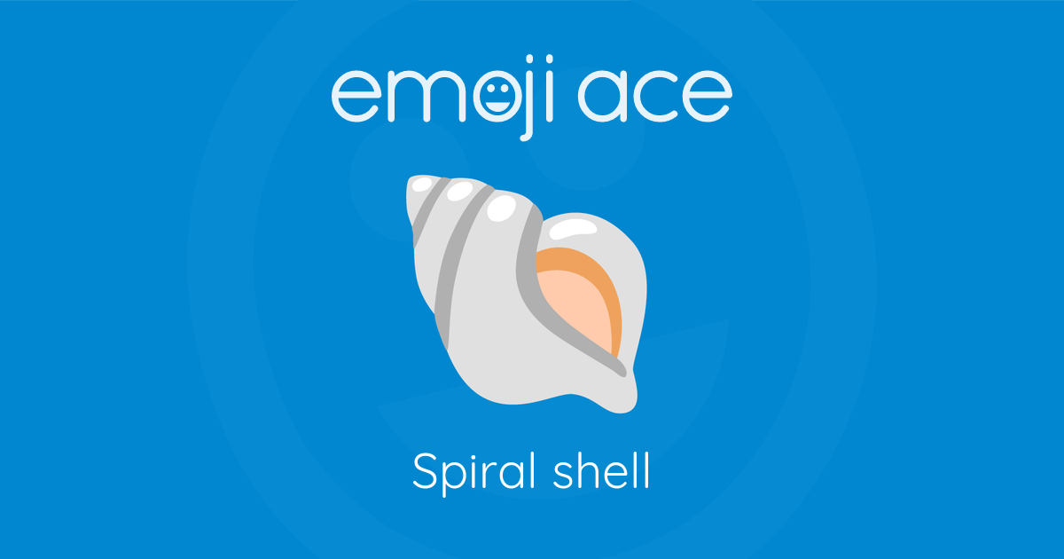 Emoji 🐚 Spiral shell: Meaning and Details