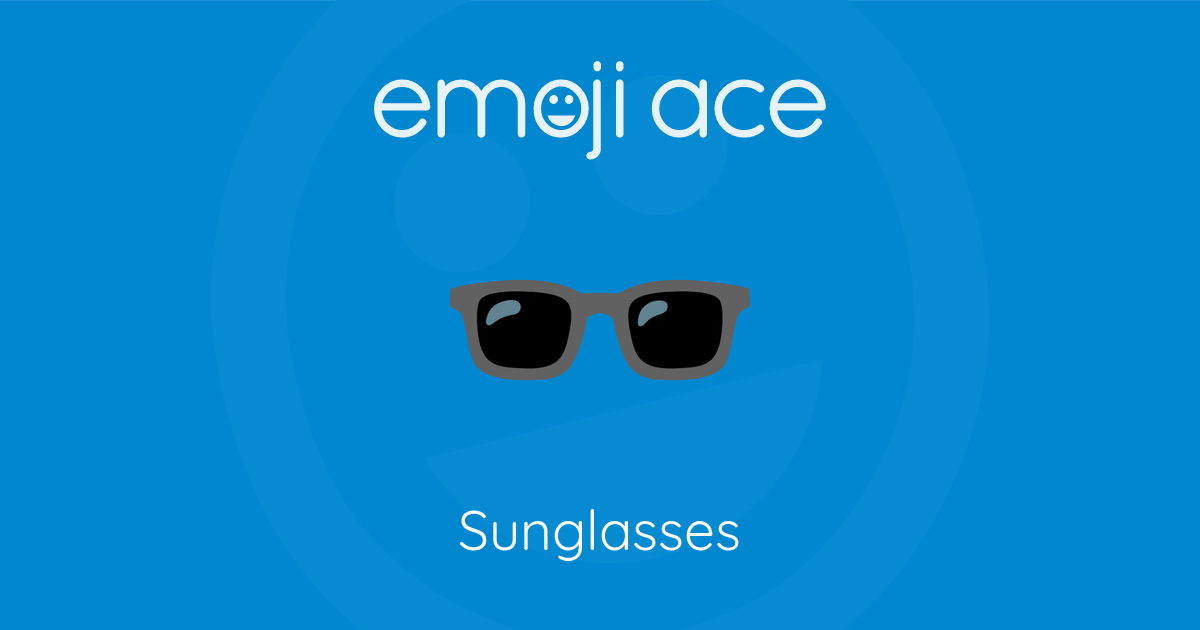 🕶️ Sunglasses Emoji Ace